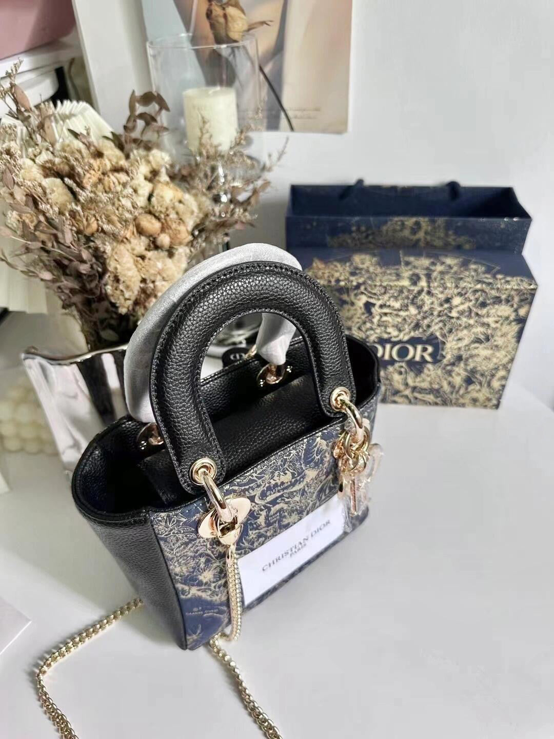 Introducing the Upcycled Dior Dust Bag Lady Dior-style Bag