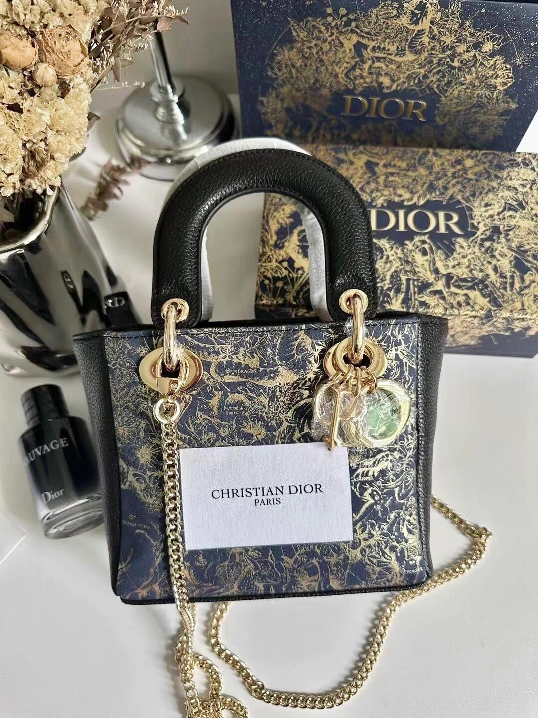 Introducing the Upcycled Dior Dust Bag Lady Dior-style Bag